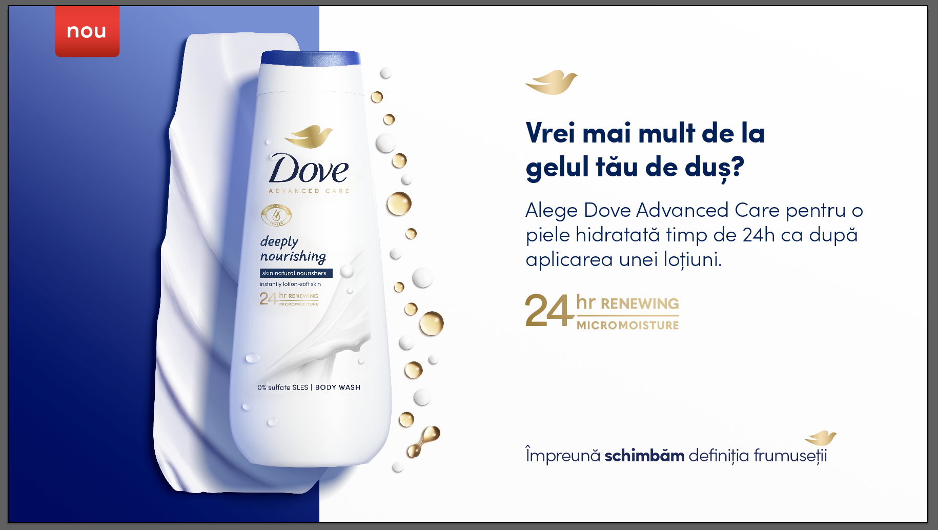 Dove redefineste ingrijirea personala prin lansarea noii game de geluri ...